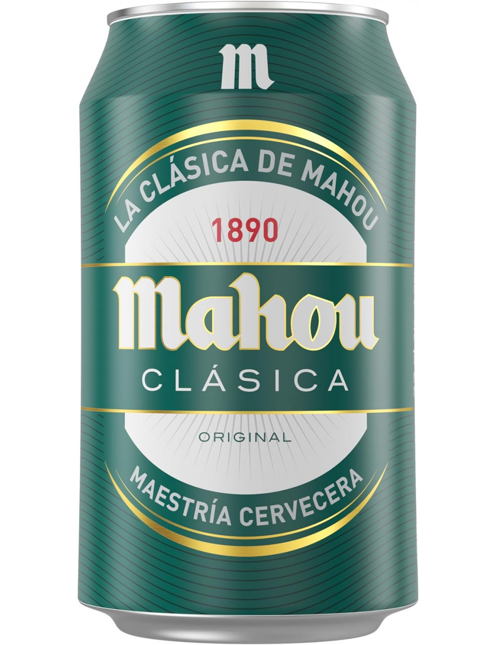 Mahou Clásica Cerveza Dorada Lager, Sabor Suave, Refrescante y Espuma ...