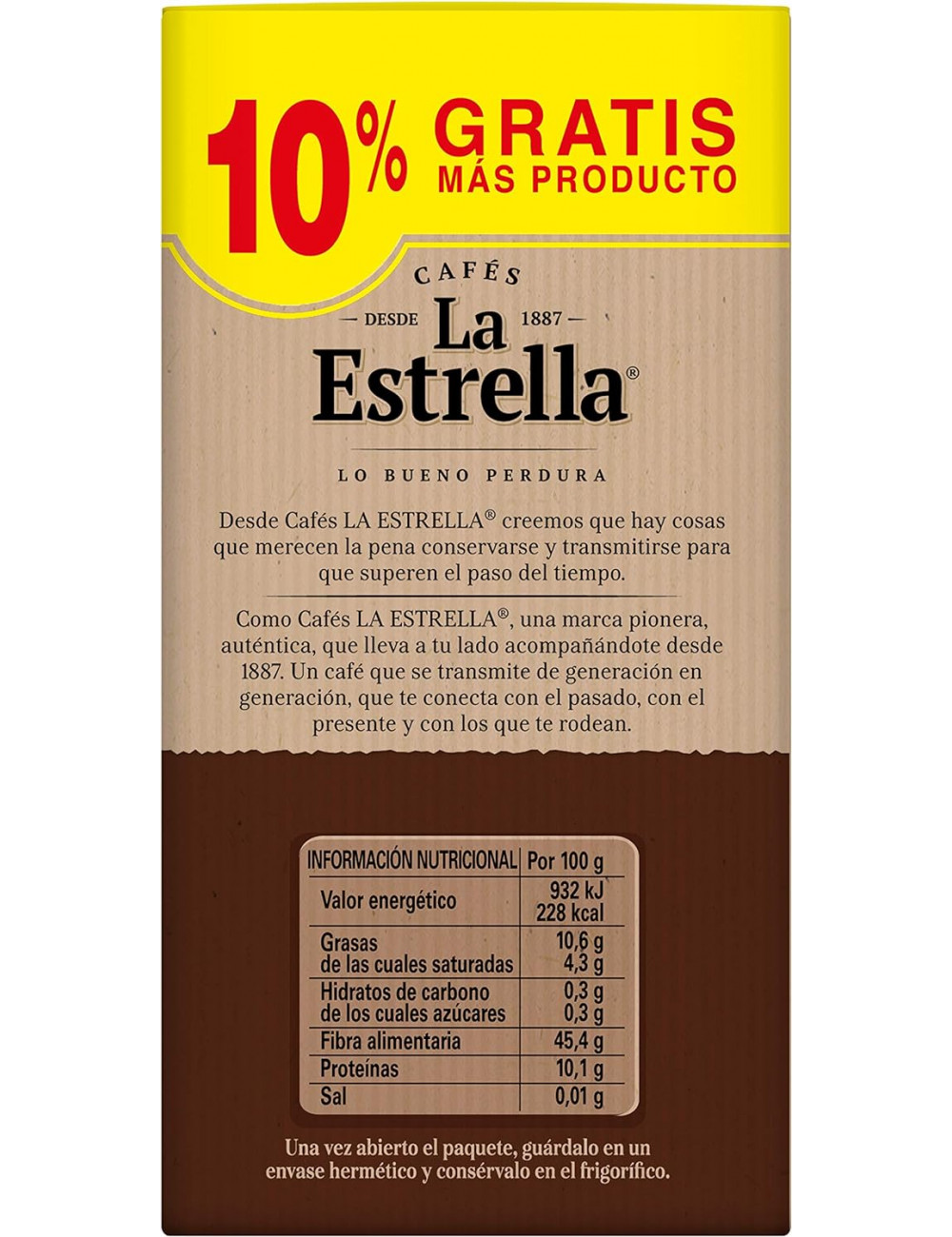 La Estrella Café Molido Mezcla Intensa 250g, 4 paquetes