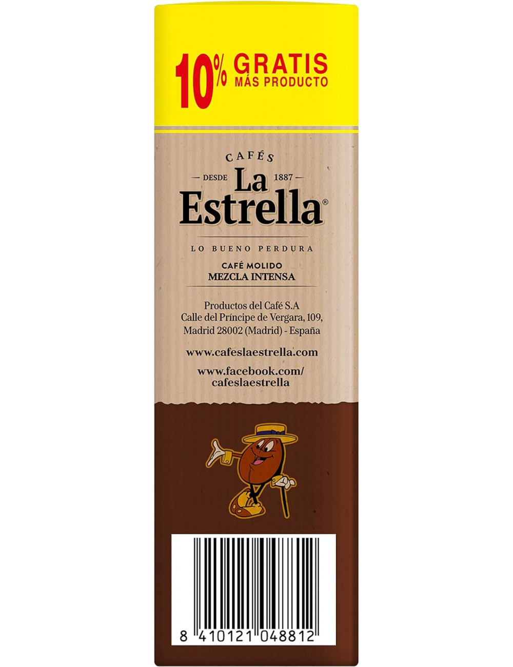 La Estrella Café Molido Mezcla Intensa 250g, 4 paquetes