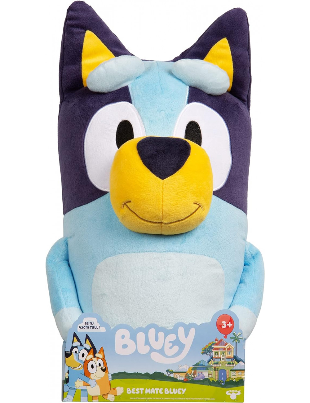 Bluey 40cm - Jumbo Plush, Peluche del Perrito Color Azul, como en la ...