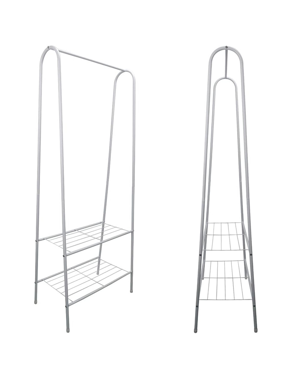 Perchero metálico multifuncional con zapatero, Armario Multifunción ...